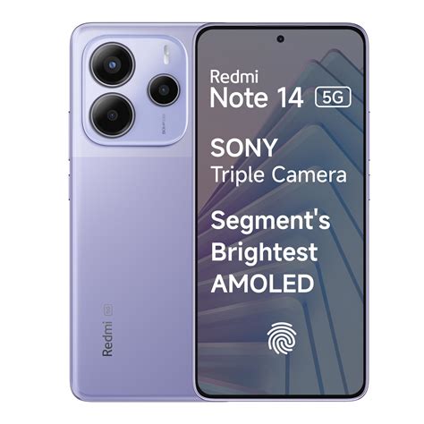 Redmi Note 14 5g Phantom Purple 8gb Ram 128gb Storage Global Debut