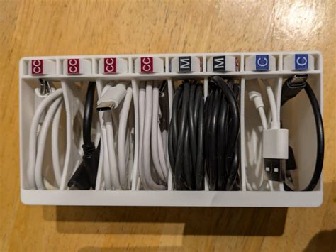 Gridfinity Usb Cable Organizer W Type Dial By User 1298976417 Makerworld