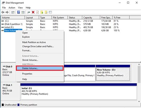 how to delete and merge hard disk partitions