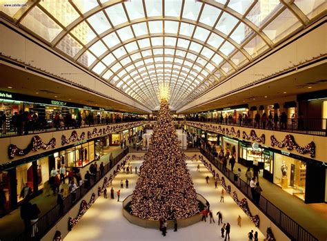 Corridor Shopping Mall Large Group Of People Empty No People