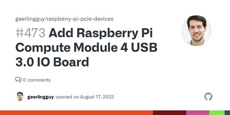 Add Raspberry Pi Compute Module 4 USB 3 0 IO Board Issue 473