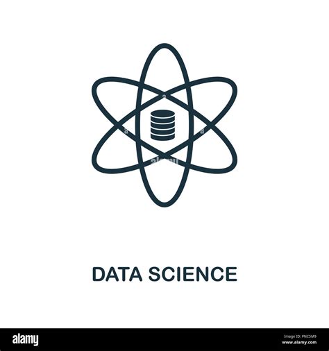 Data Science Icon Monochrome Style Design From Big Data Collection Ui