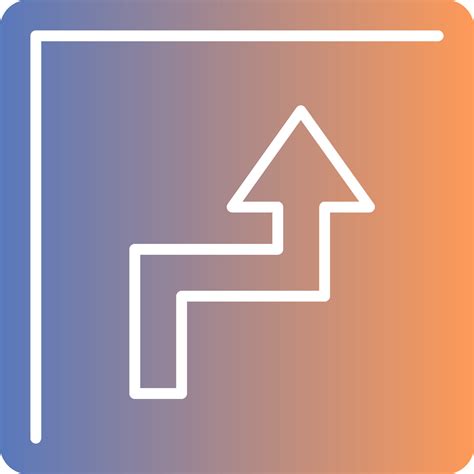 Zigzag Arrow Gradient Icon 37794232 Vector Art At Vecteezy