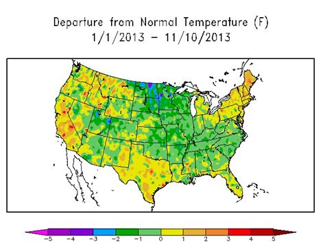56 Of The Us Below Normal Temperature In 2013 Real Climate Science