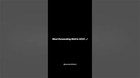 Most Demanding Skill In 2025 Skills Developer Programmer Coding Youtube