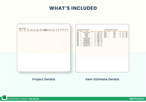 Project Estimate Excel Template Best Templates