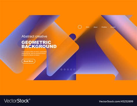 Abstract Trendy Geometric Patterns Poster Vector Image