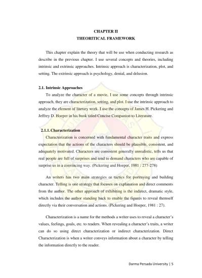 Chapter Ii Theoritical Framework