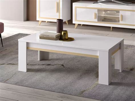 Table Basse Gold Blanc Brillantdoré