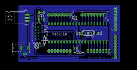 Free Download Sistem Minimum Atmega 16 Atmega 32 Pcb Layout