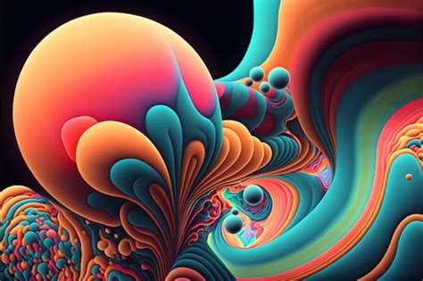 Premium Photo Abstract Psychedelic Background