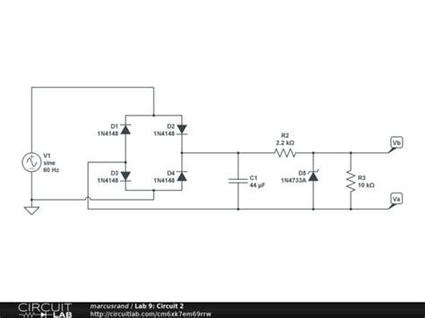 Lab 9 Circuit 2 CircuitLab