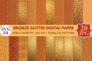 Bronze Glitter Digital Paper Graphic By Svg24 · Creative Fabrica