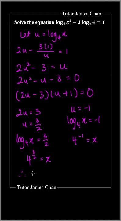 Additional Math Sec 3 4 Q1 Logarithms Part 2 Shorts Math Gcse