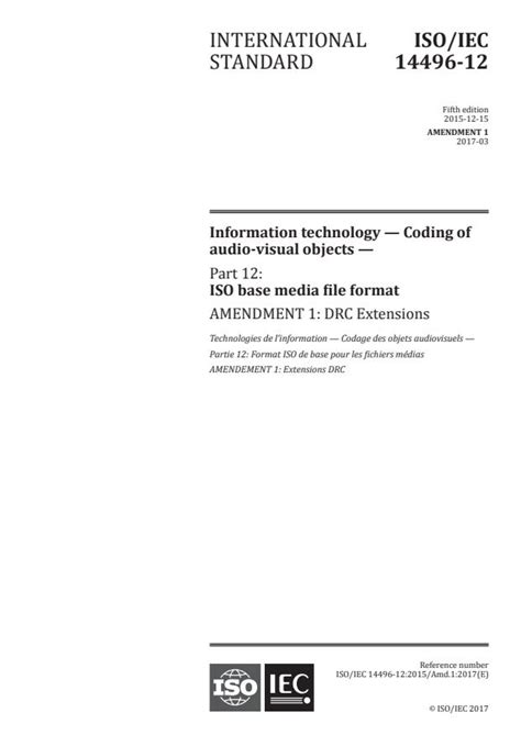 ISO IEC Amd Information Technology Coding Of Audio Visual Objects Part