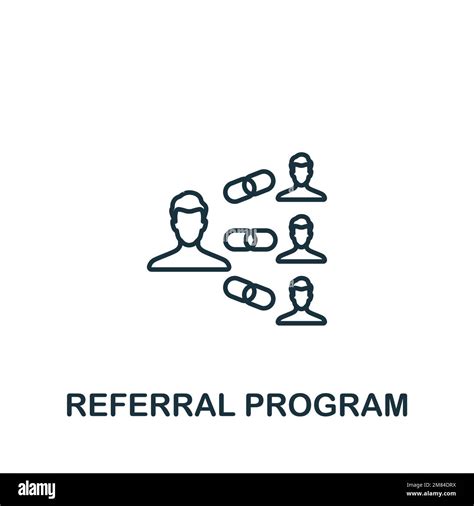 Referral Program Icon Monochrome Simple Talent Development Icon For