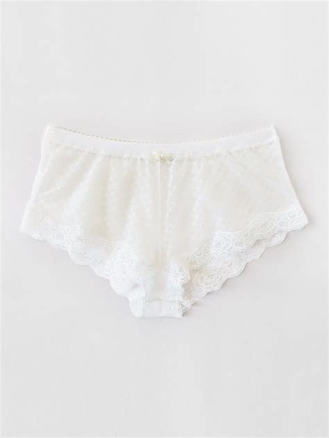 Ivory See Thru Panties Sheer Panties Lace Panties In Stock