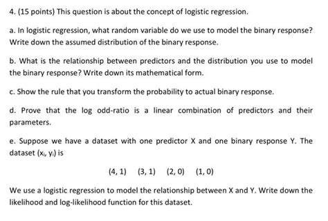 Solved 4 15 Points This Question Is About The Concept Of