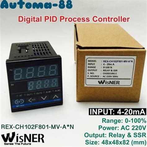 Jual Rkc Digital Pid Process Controller Indicator Input 4 20ma Out Relay Kota Bekasi
