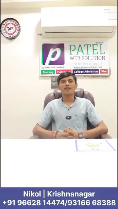 Patel Web Solution On Linkedin 🥳many Many Congratulations Ayush For Completion Of Course At