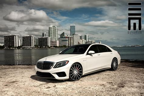 Custom White Mercedes S Class V8 On Stylish Multispoke Wheels Carid
