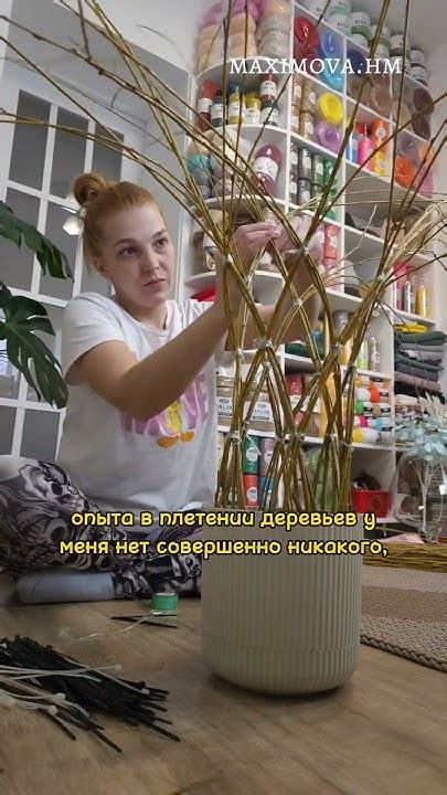 Плетеное дерево из ивы своими руками 🌱 - YouTube