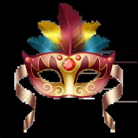 질감 카니발 가장 무도회 마스크 일러스트 Png Psd 무료 다운로드 Pikbest