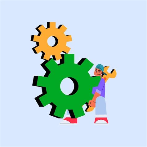 Financial System Optimization Illustration Premium Vector