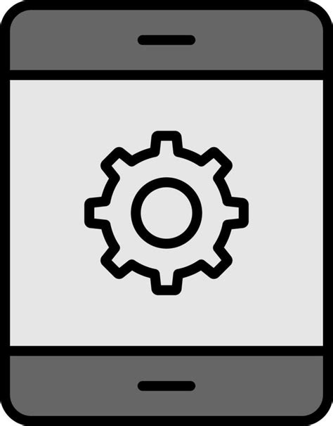 Mobile Phone Line Filled Icon 43289035 Vector Art At Vecteezy