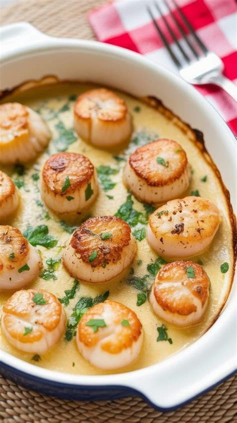 Buttery Baked Scallops