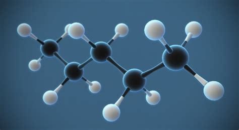 Пентан C₅h₁₂ 3d сцены Цифровое образование и обучение Мozaik