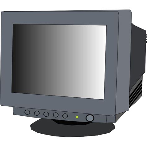 Monitor Crt Vector Clip Art Free Svg