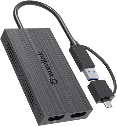 Wavlink Usb 3 0 To Dual Hdmi Adapter Supports 6 Monitor Displays 4k And 1080p