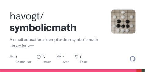 GitHub Havogt Symbolicmath A Small Educational Compile Time Symbolic
