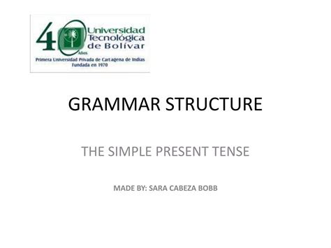 Grammar Structure Simple Present PPT