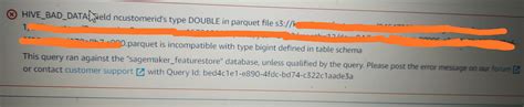 Hive Bad Data Error In Athena Aws Repost