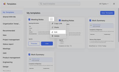 Use Custom Templates