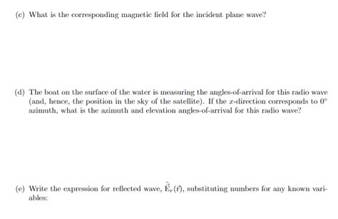 Solved 4 Circular Polarized Radio Wave A Uhf Satellite Is