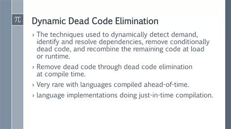 Dead Code Elimination Ppt