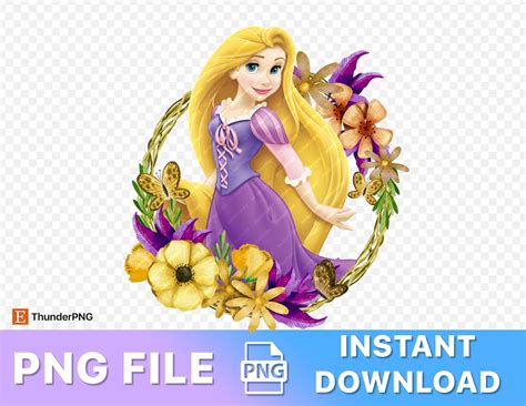 Rapunzel Png Clipart Instant Digital Download Printable Etsy Australia