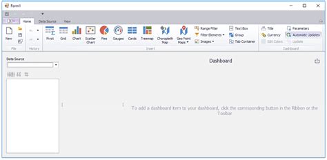 create a winforms dashboard designer framework business