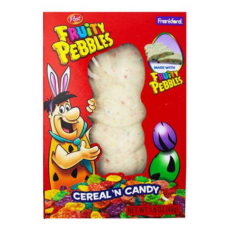 Fruity Pebbles White Chocolate Easter Bunny 1 6oz Candy Funhouse