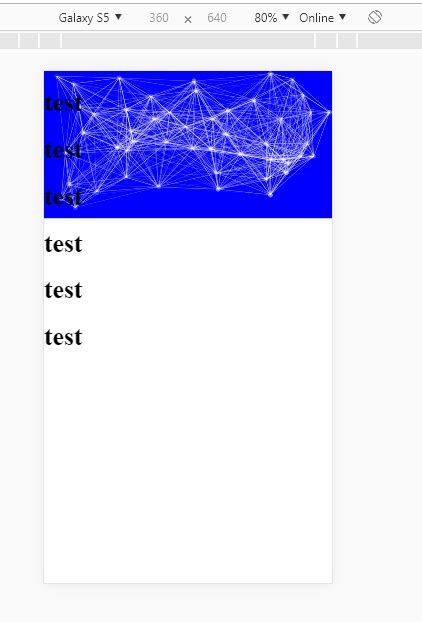 Javascript Why Particlesjs Height Not Expanding Stack Overflow