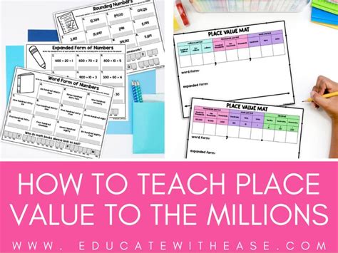 How To Teach Place Value To The Millions Place Values Teaching