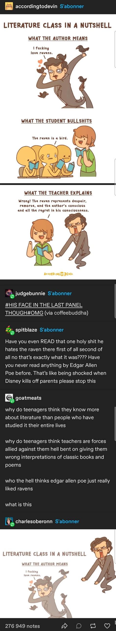 Literature Class And Raven R Tumblr