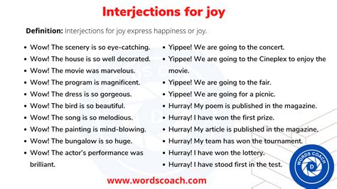 Interjection Word Coach