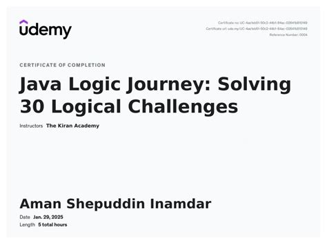 Java Coding Programming Udemy Aman Inamdar