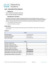 Understanding IPv4 Address Subnetting Through Calculations Course Hero