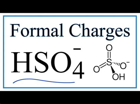 Hso4 Lewis Structure With Formal Charges
