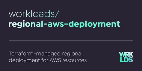 Github Workloadsregional Aws Deployment Regional Deployment Of Aws